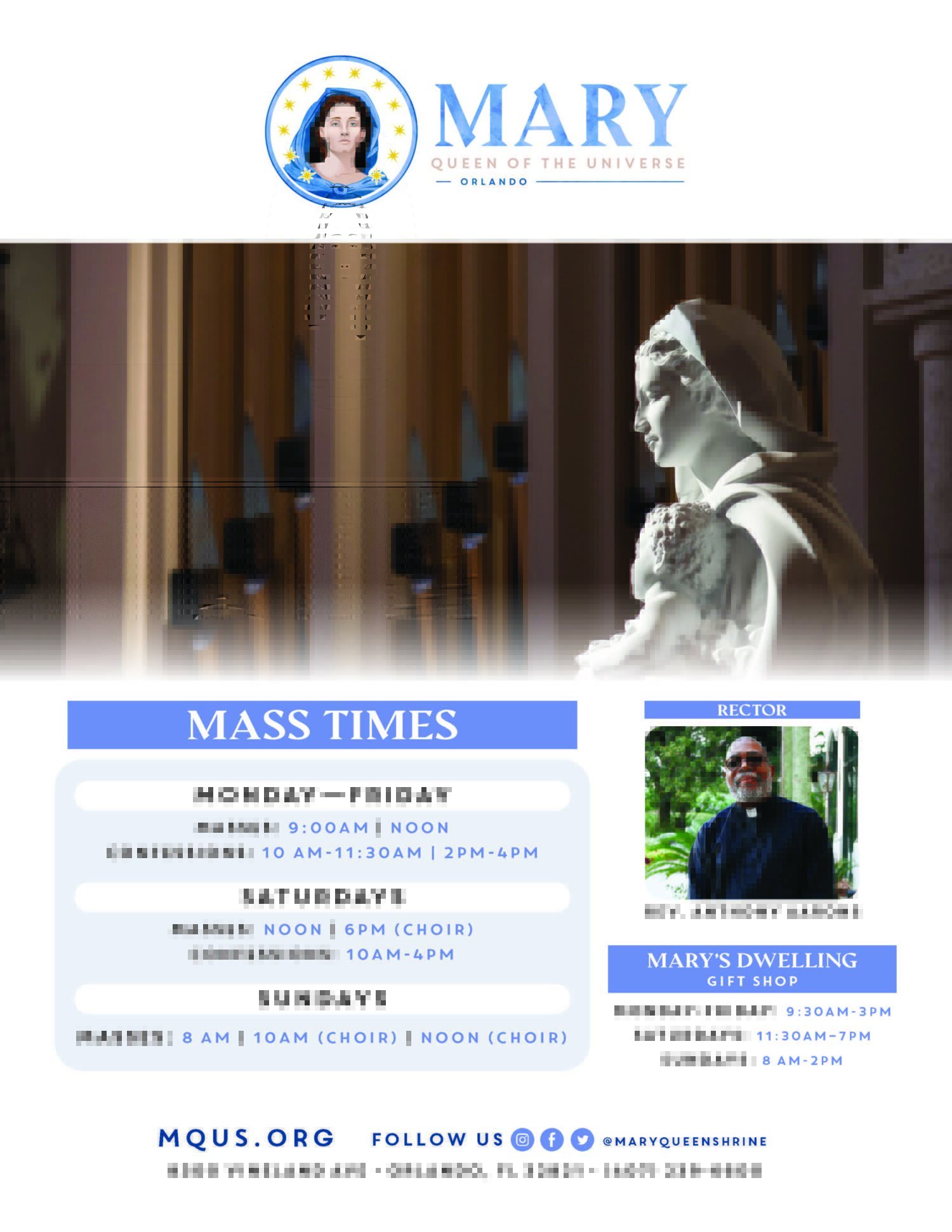 Current Flyer – Mary, Queen of the Universe